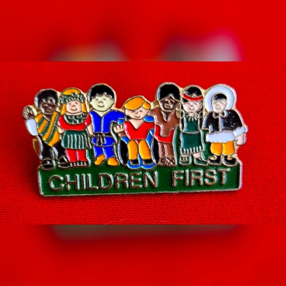 The Pin Man | Jewelry | Children First Metal Pin | Poshmark